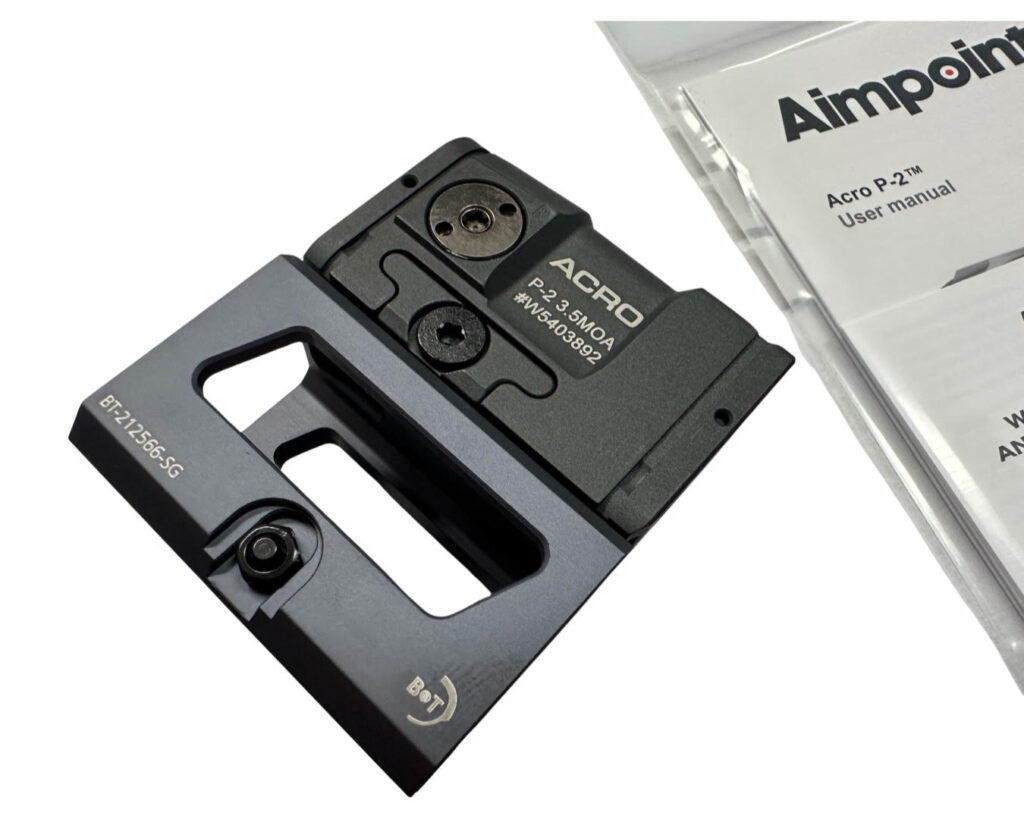 Aimpoint ACRO P-2 3.5 MOA Sniper Grey +B&T 39mm Grey QD mount – Axarms